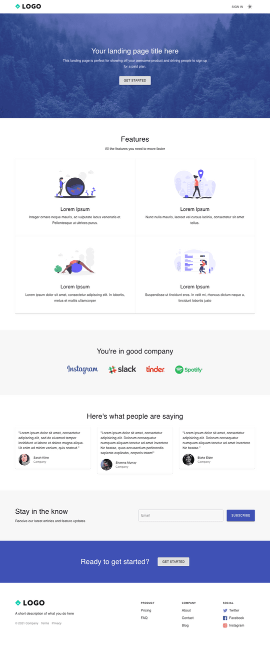 React and Material UI SaaS Boilerplate and Starter Kit